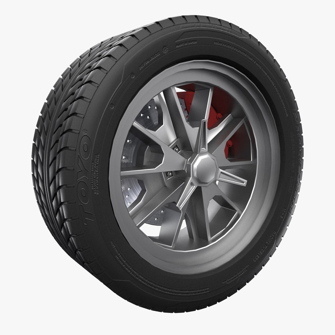 3d model car wheel