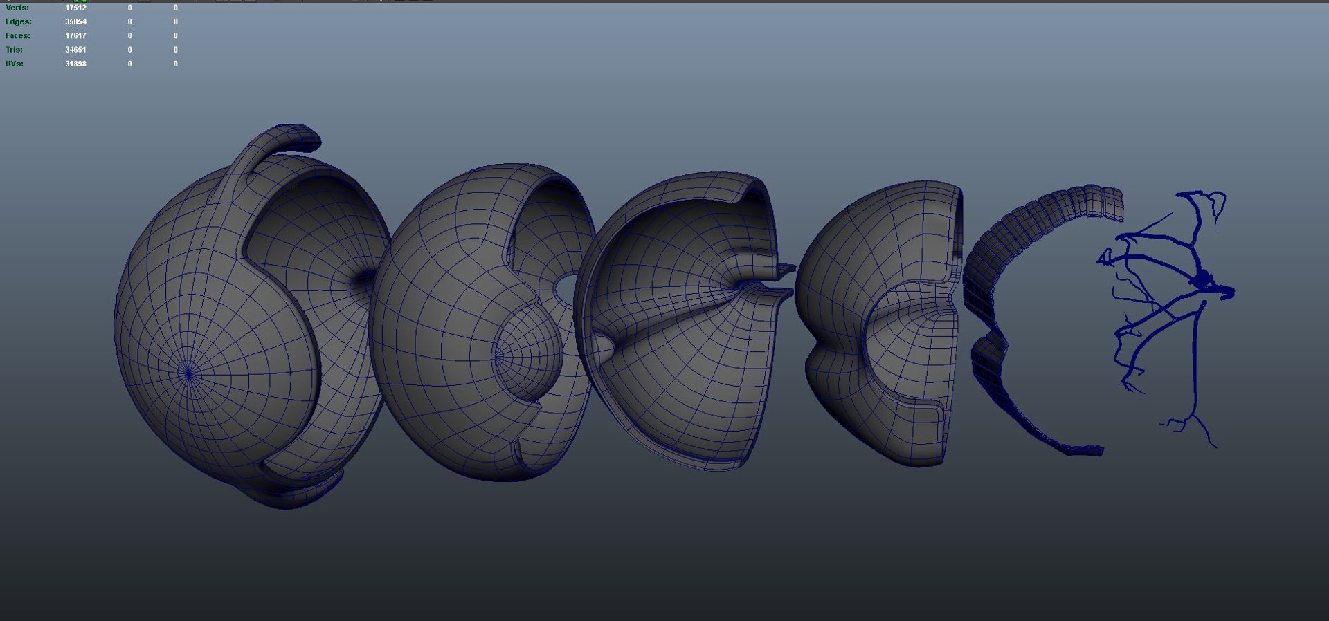 Human eye layers anatomy system 3D - TurboSquid 1786196