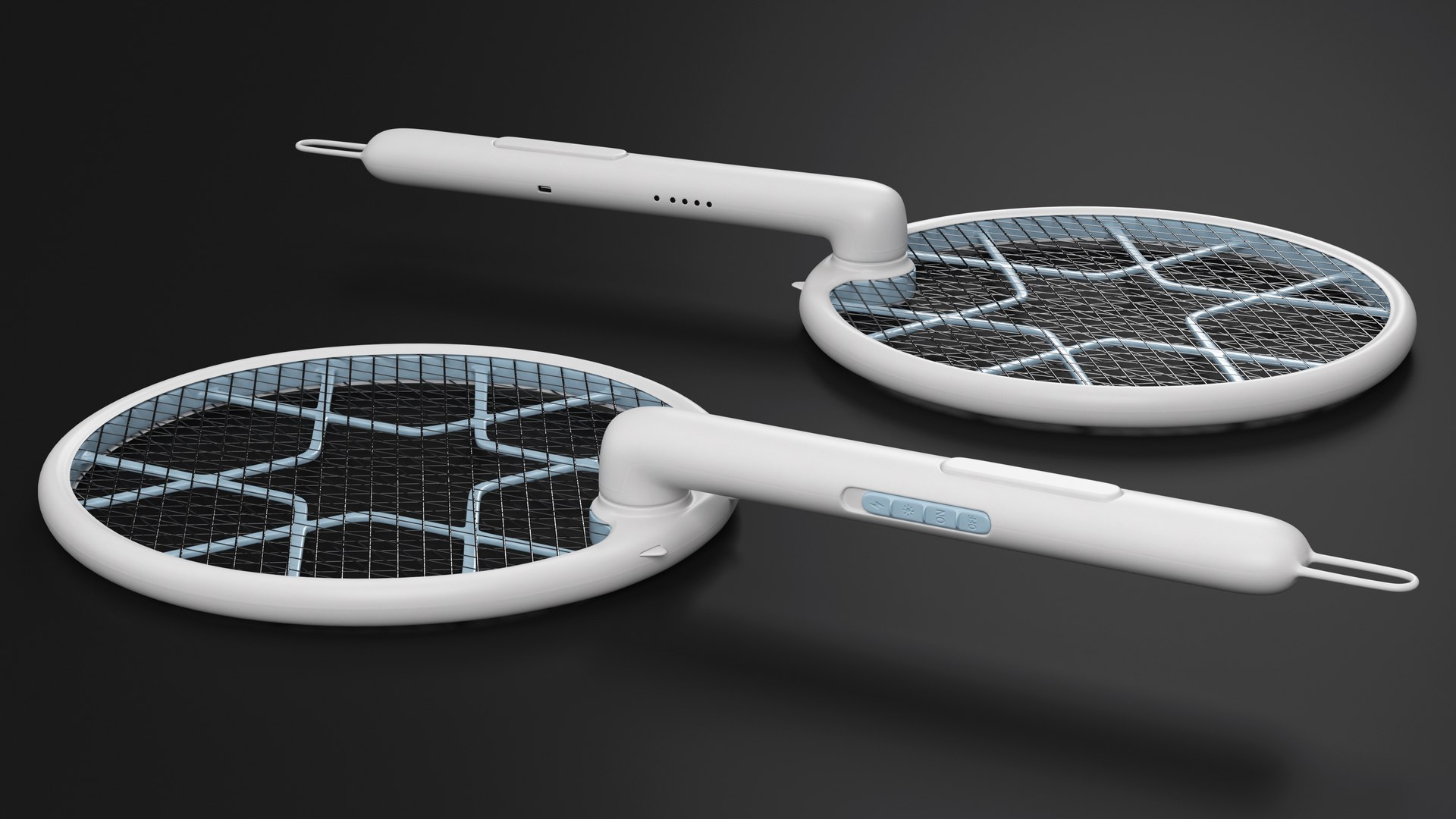 Mosqzap Foldable Bug Zapper Racket 3D - TurboSquid 2167692