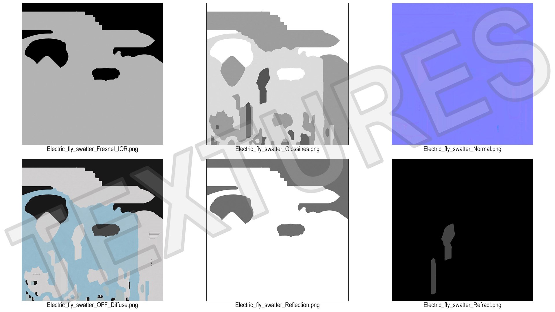 Mosqzap Foldable Bug Zapper Racket 3D - TurboSquid 2167692