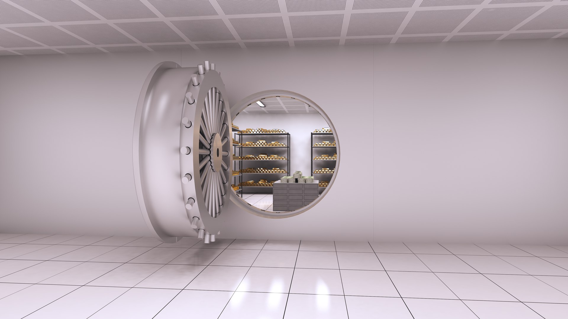 3D Bank Vault Model - TurboSquid 1626156