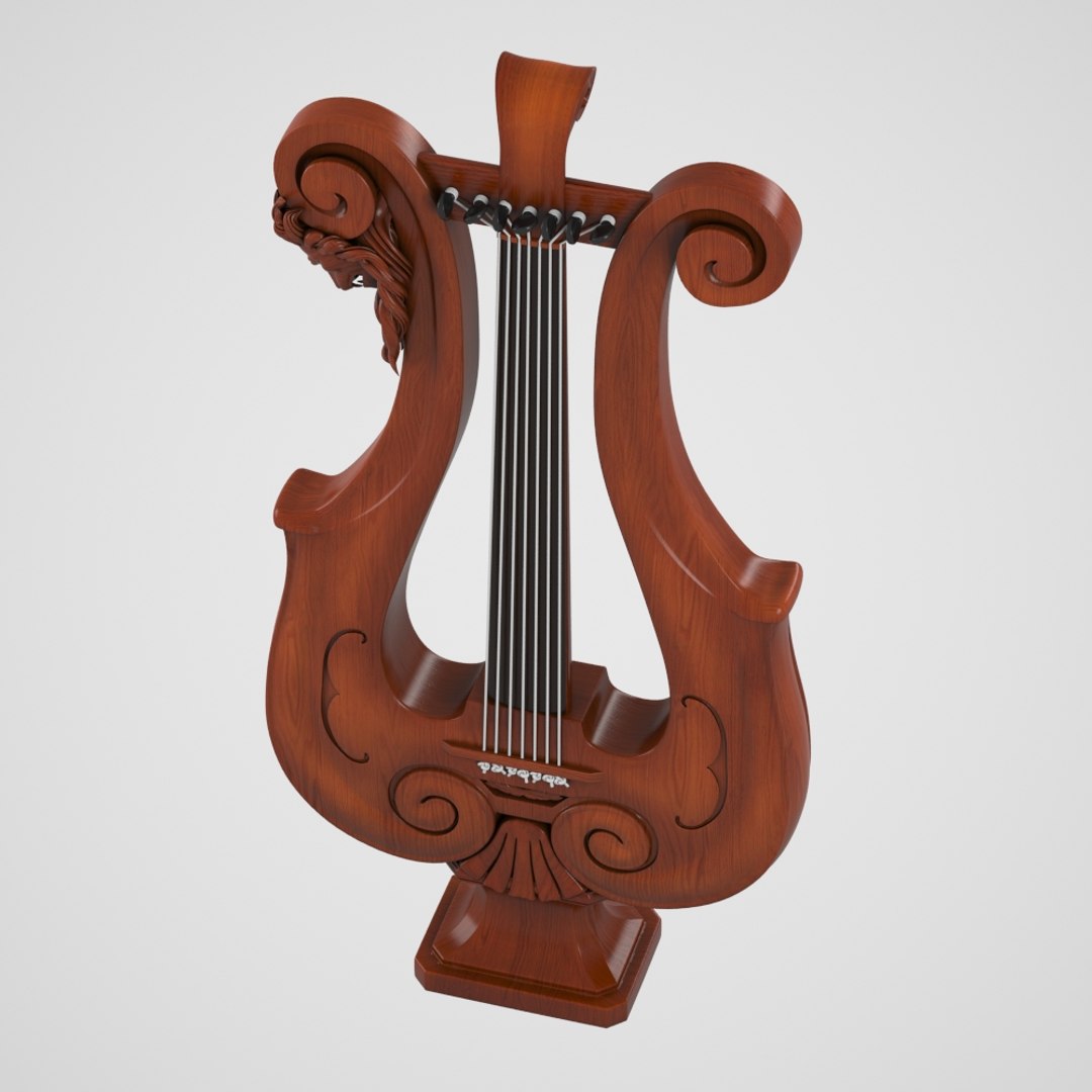 3d antique lyre model