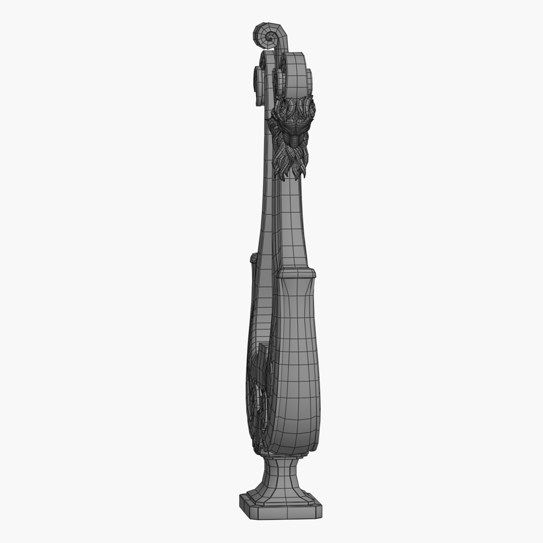 3d antique lyre model