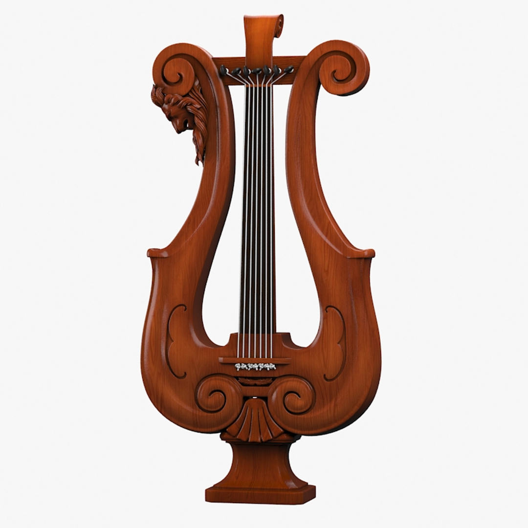 3d antique lyre model