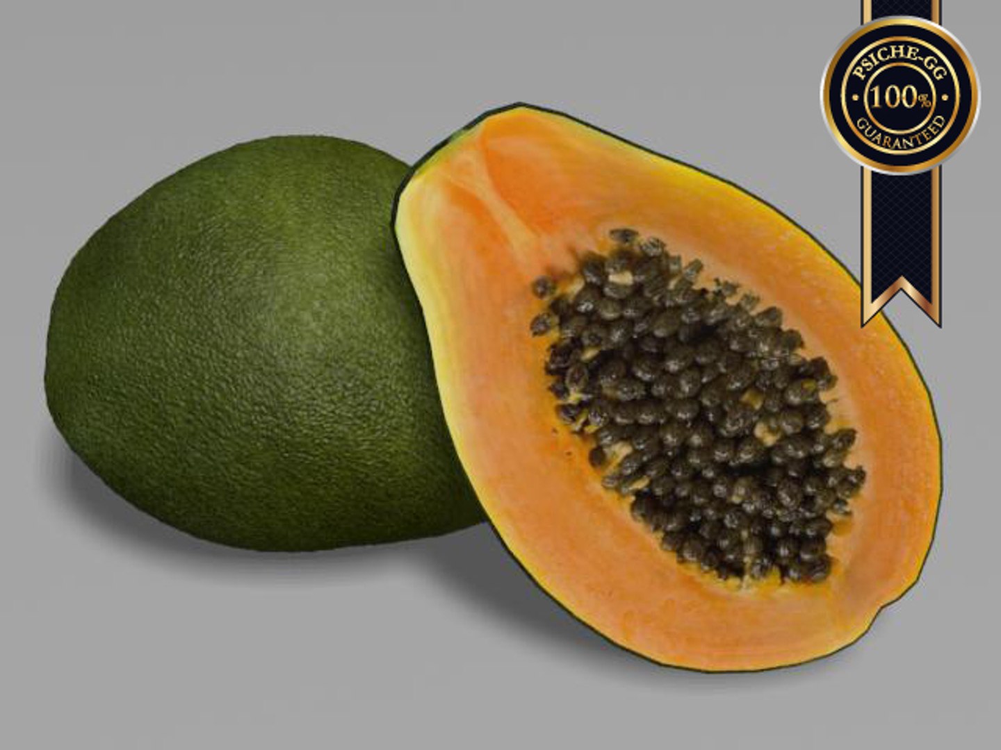 papaya fruit 3d model