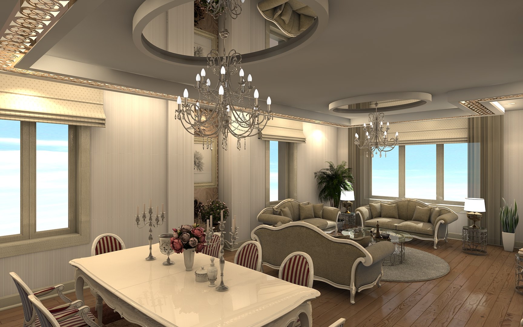 3D Classical Interior Model - TurboSquid 1281798