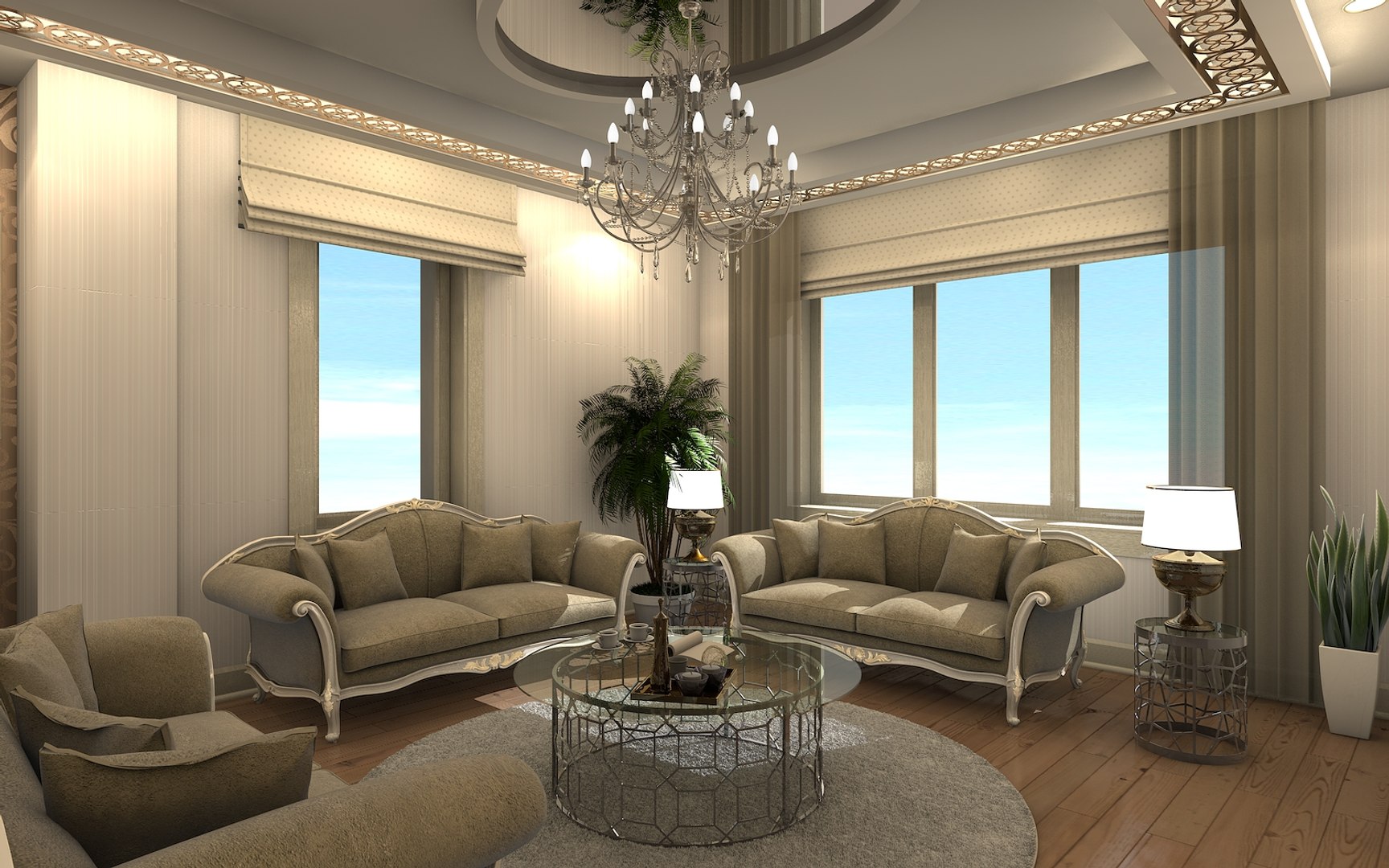 3D Classical Interior Model - TurboSquid 1281798