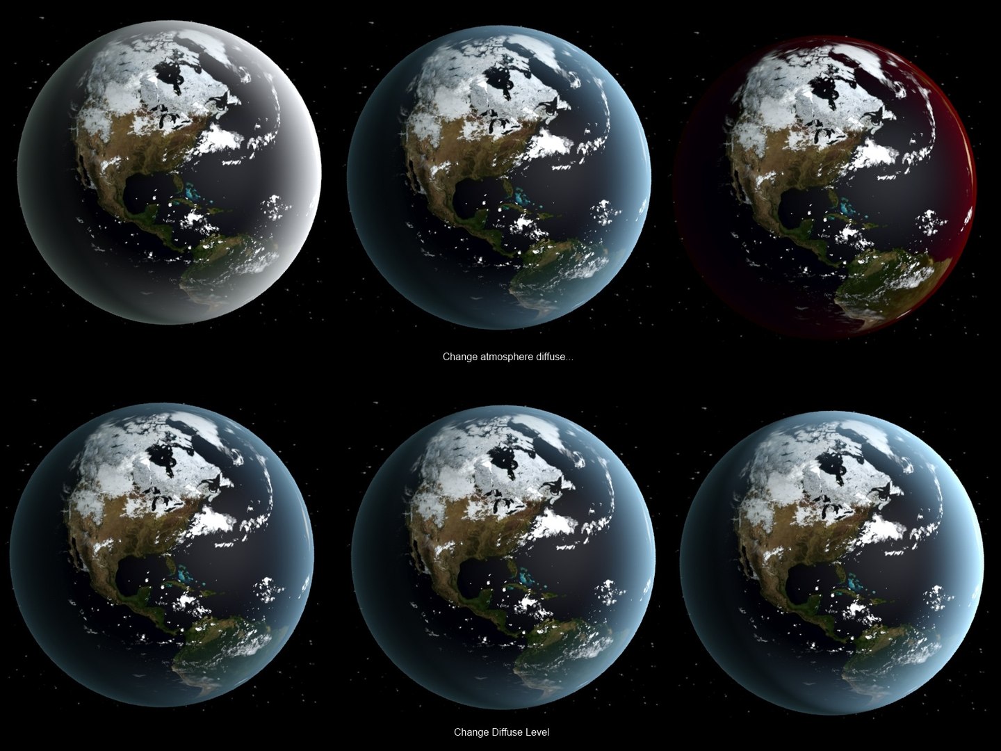 3d Earth Season Planet