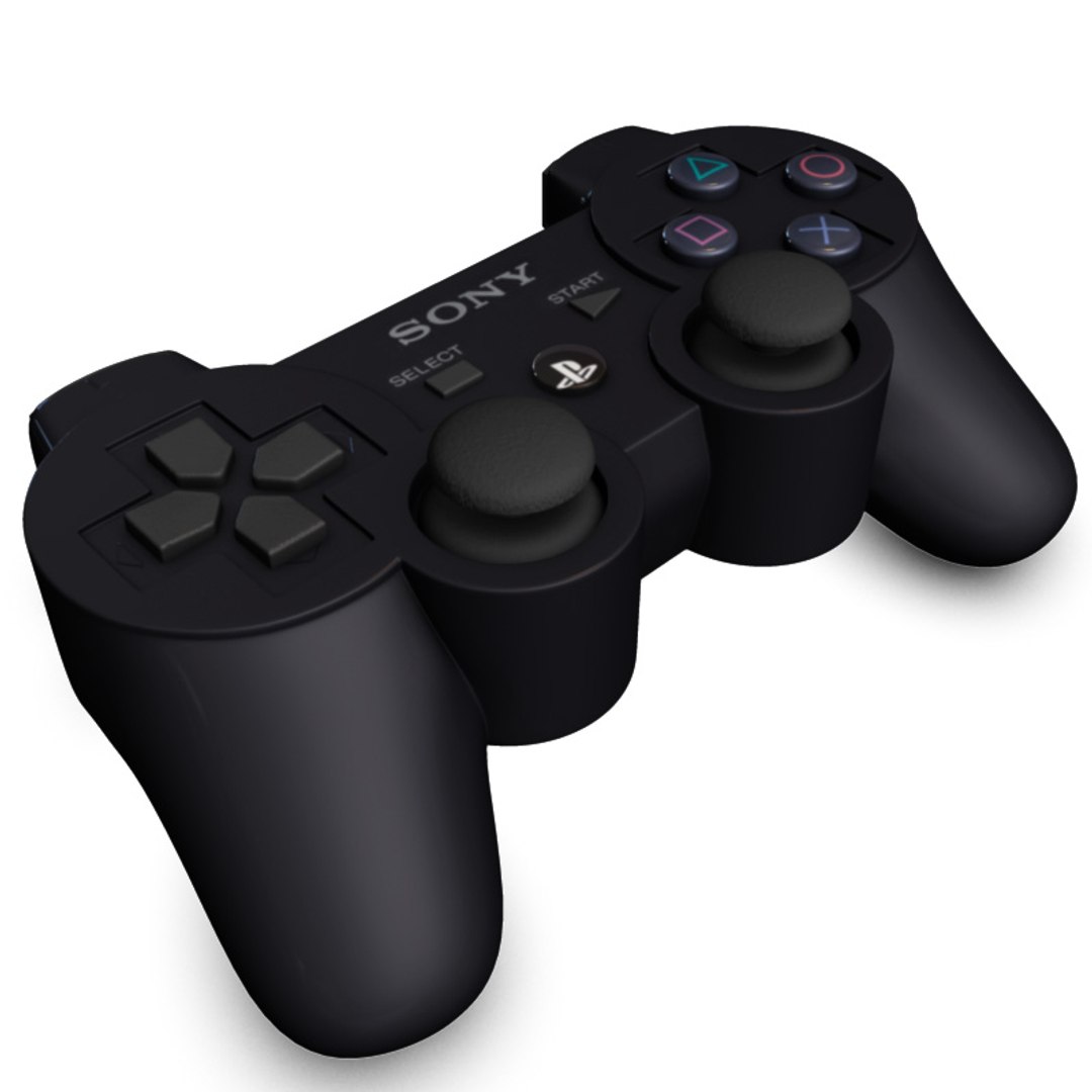 Built Ps3 Controller 3d Model