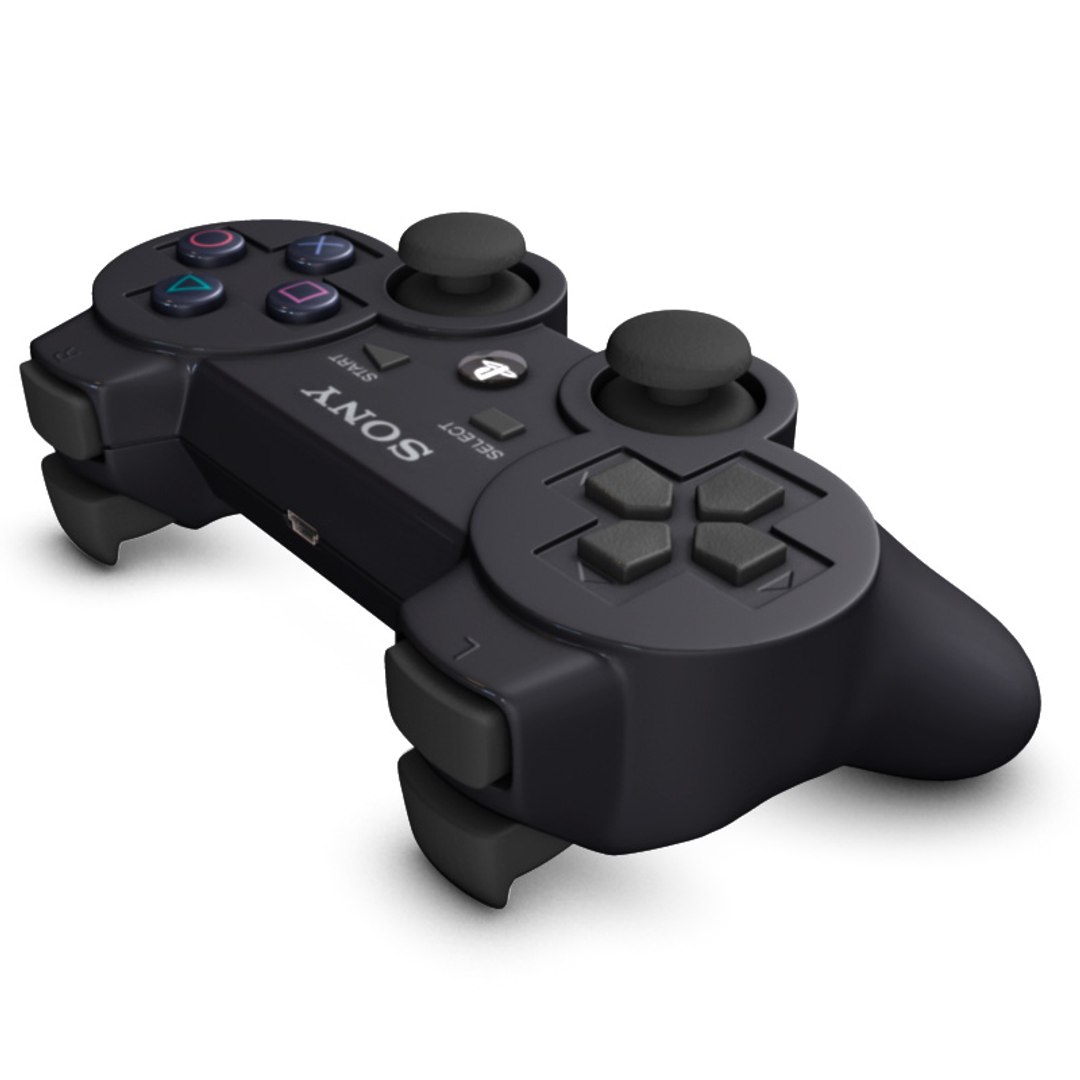 Built Ps3 Controller 3d Model