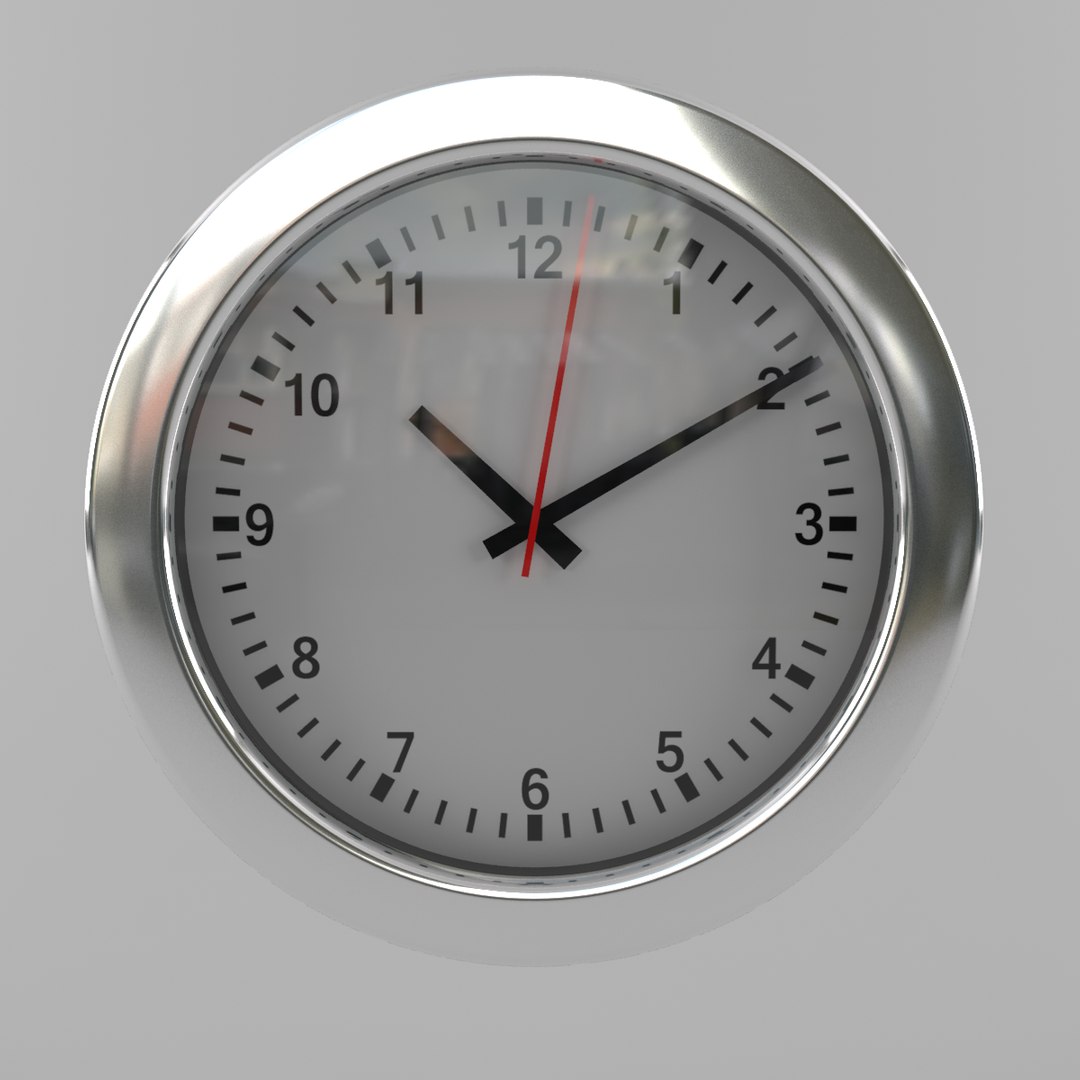 3d wall clock