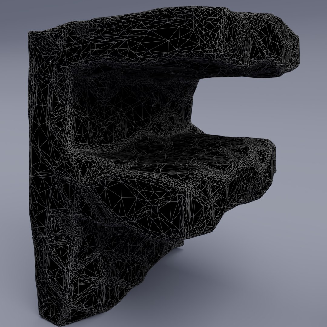 Letter F 3D Model - TurboSquid 1341416
