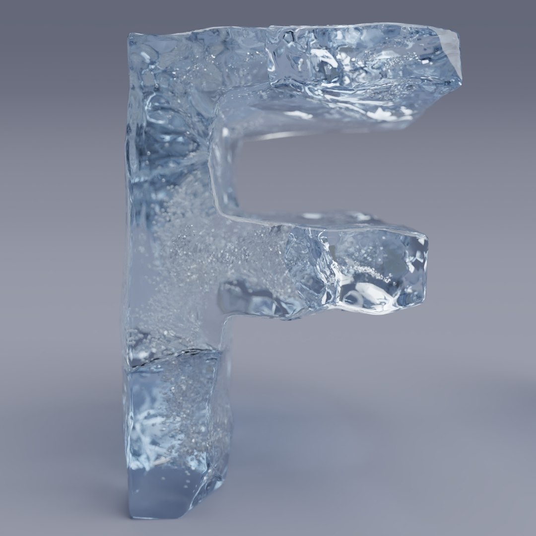 Letter F 3D Model - TurboSquid 1341416