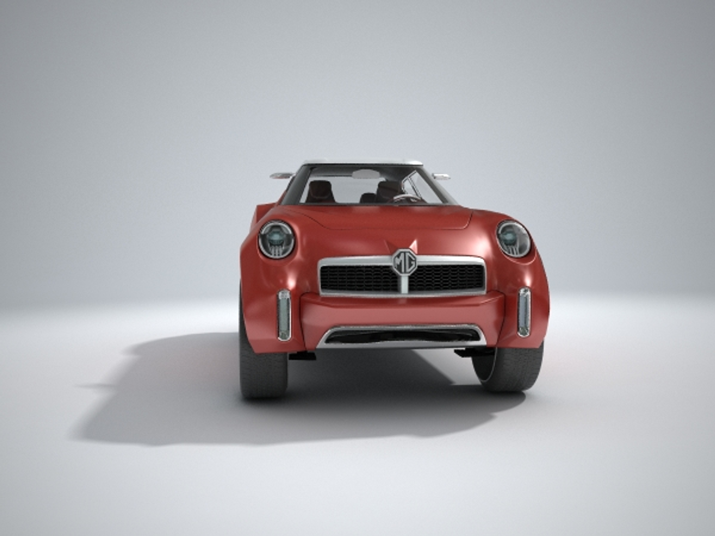 3d Model Car Mg Icon