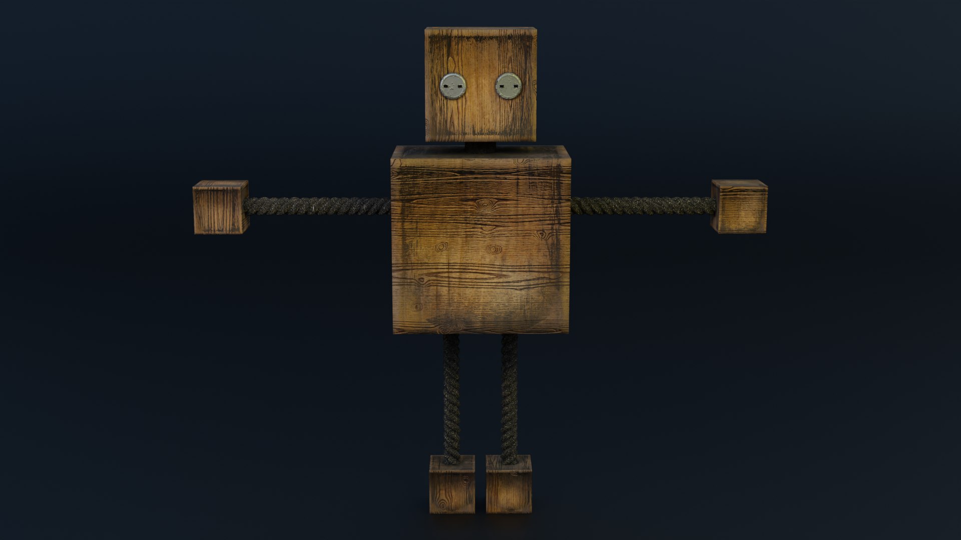 Wooden Toy Character 3D Model - TurboSquid 2121098