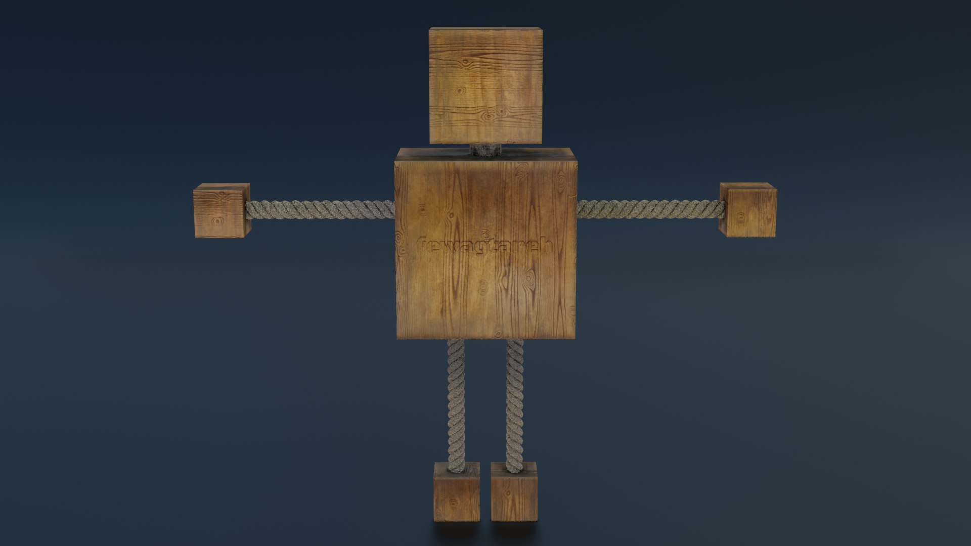 Wooden Toy Character 3D Model - TurboSquid 2121098