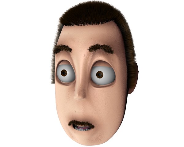 modelo 3d Cabeza de personaje de dibujos animados-charlie - TurboSquid ...