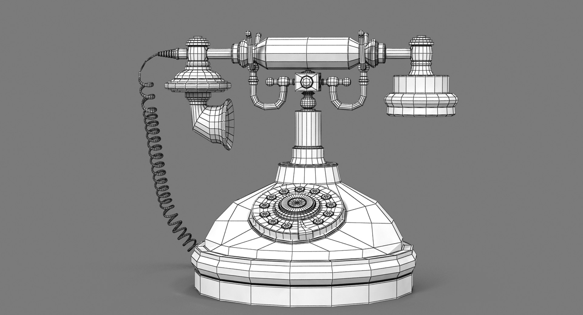 3D Vintage Phone - TurboSquid 1163280