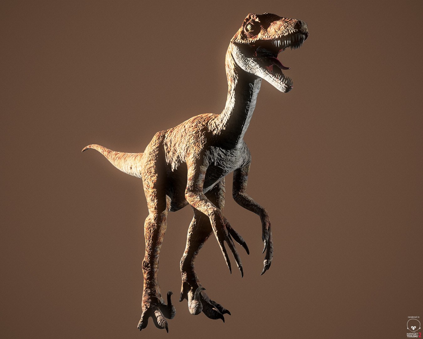3d Model Of Raptor Dinosaur Zbrush Version