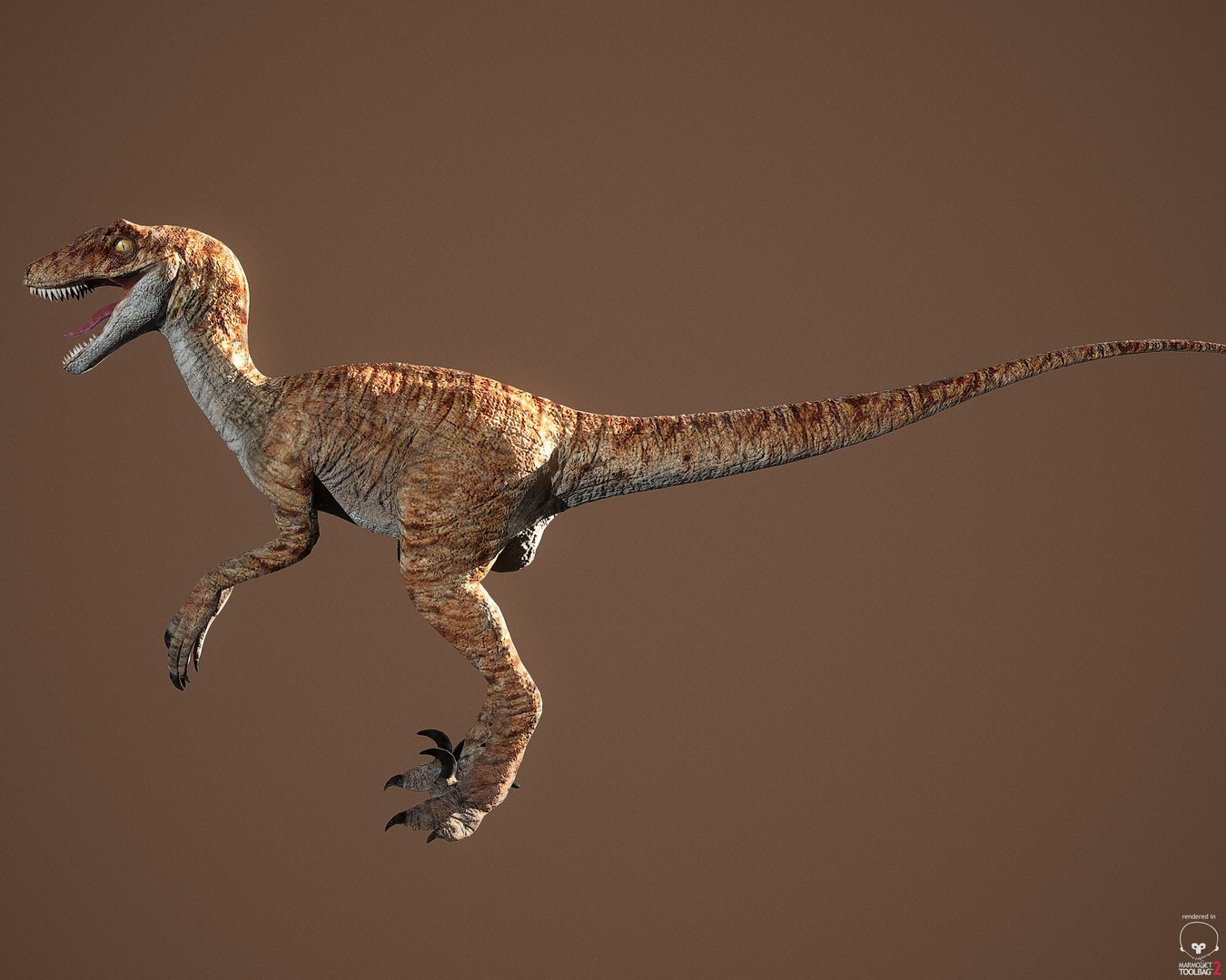 3d Model Of Raptor Dinosaur Zbrush Version