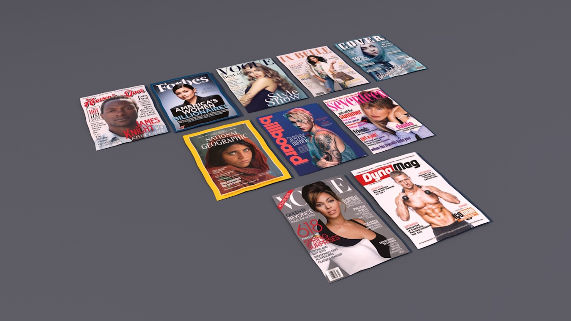 Magazines Modeled Model - TurboSquid 1426973