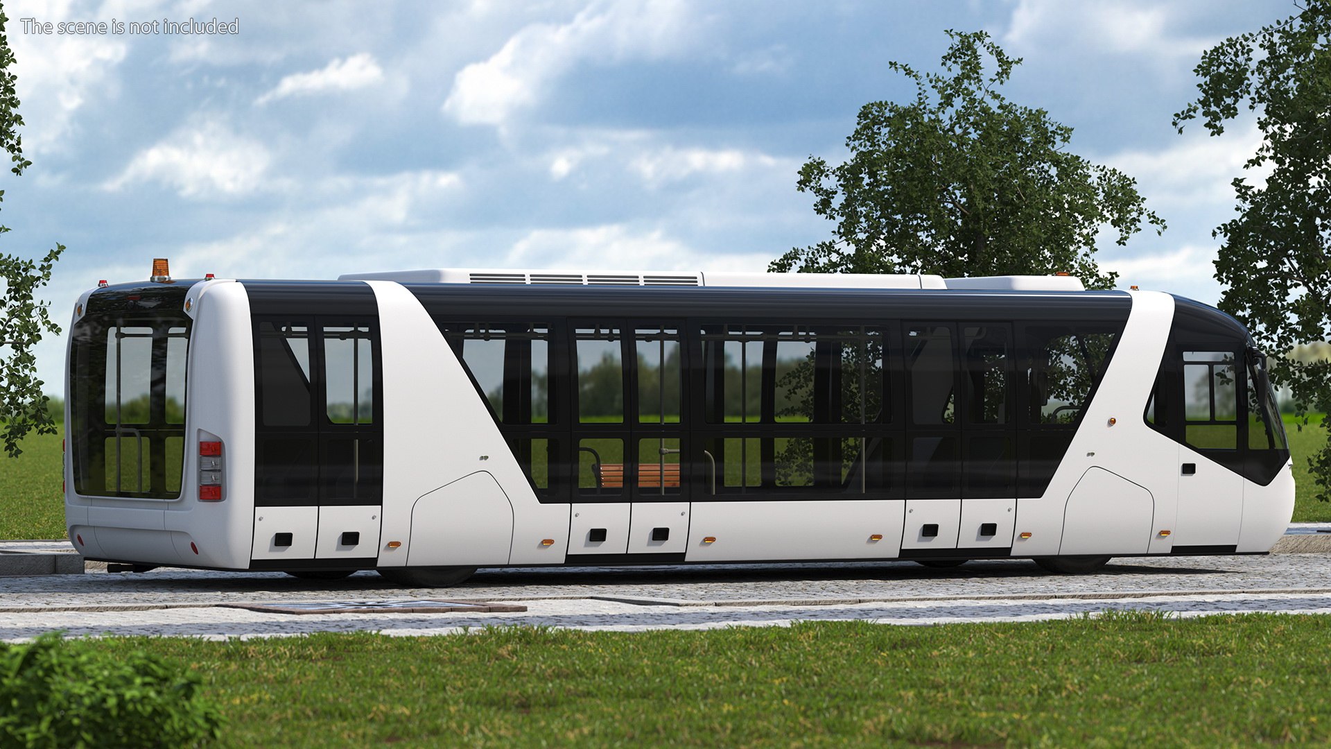 Airside Passenger Bus Simple Interior 3D Model - TurboSquid 1876126