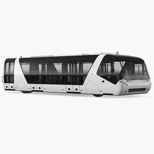 Airside Passenger Bus Simple Interior 3D model - TurboSquid 1876126