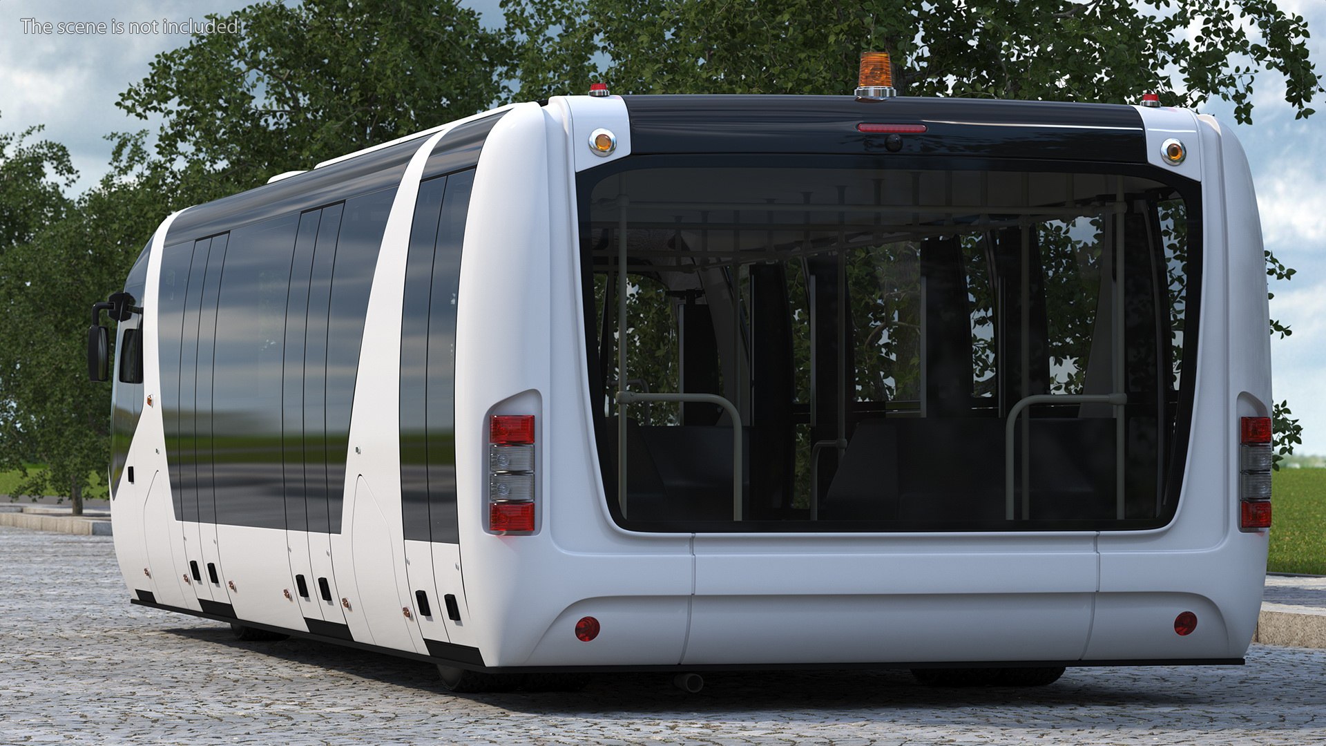 Airside Passenger Bus Simple Interior 3D Model - TurboSquid 1876126