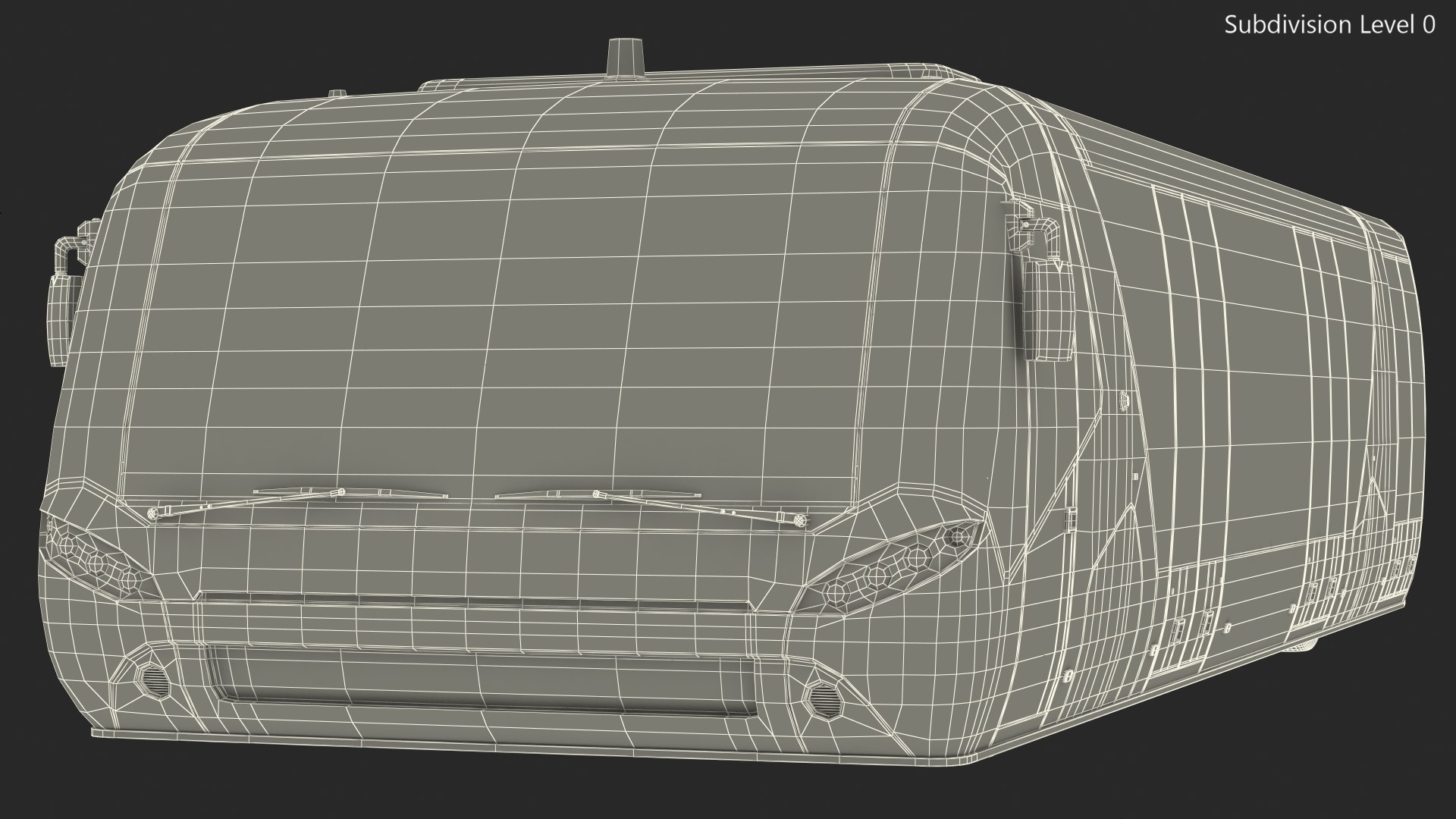 Airside Passenger Bus Simple Interior 3D model - TurboSquid 1876126