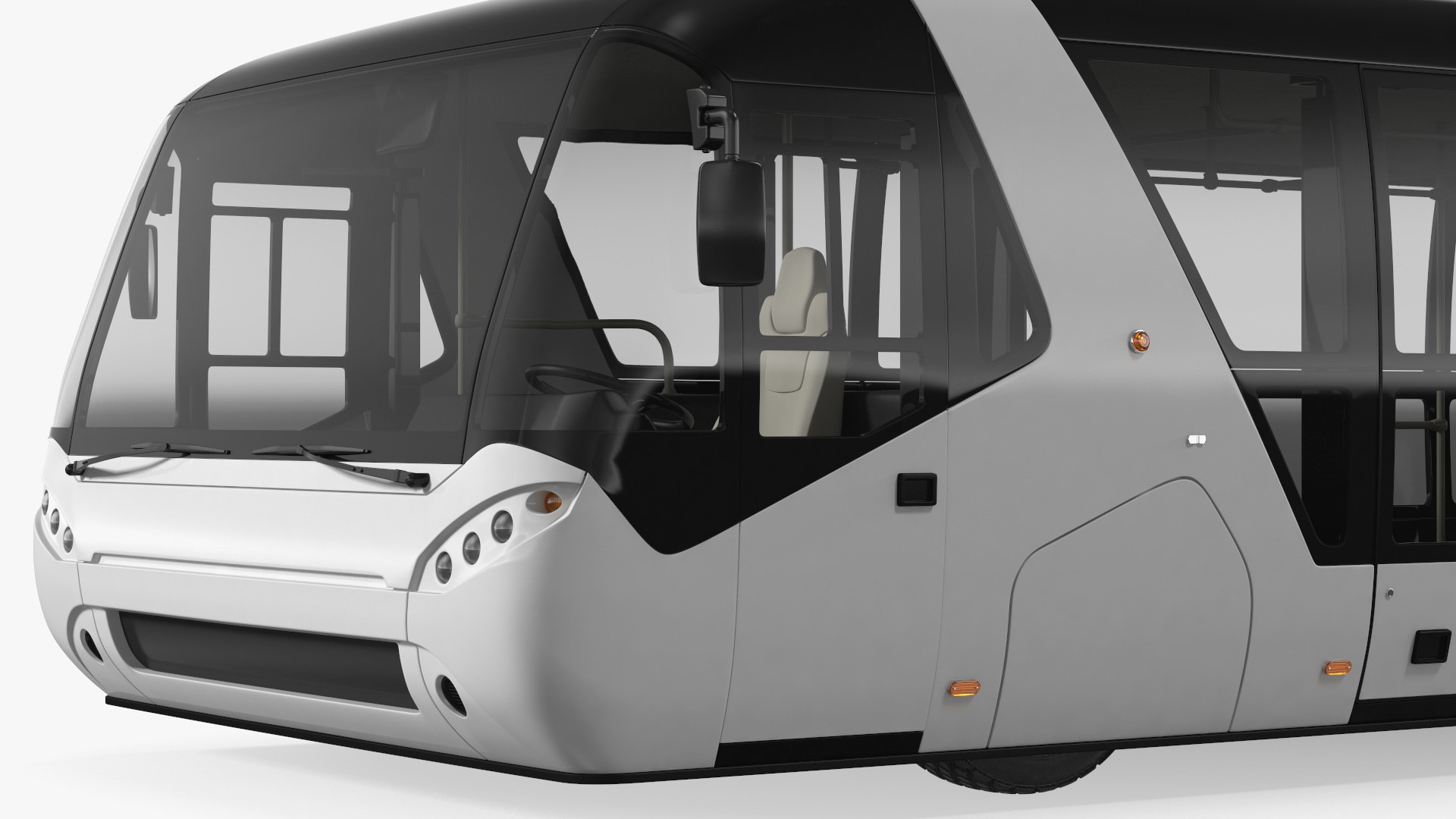 Airside Passenger Bus Simple Interior 3D model - TurboSquid 1876126