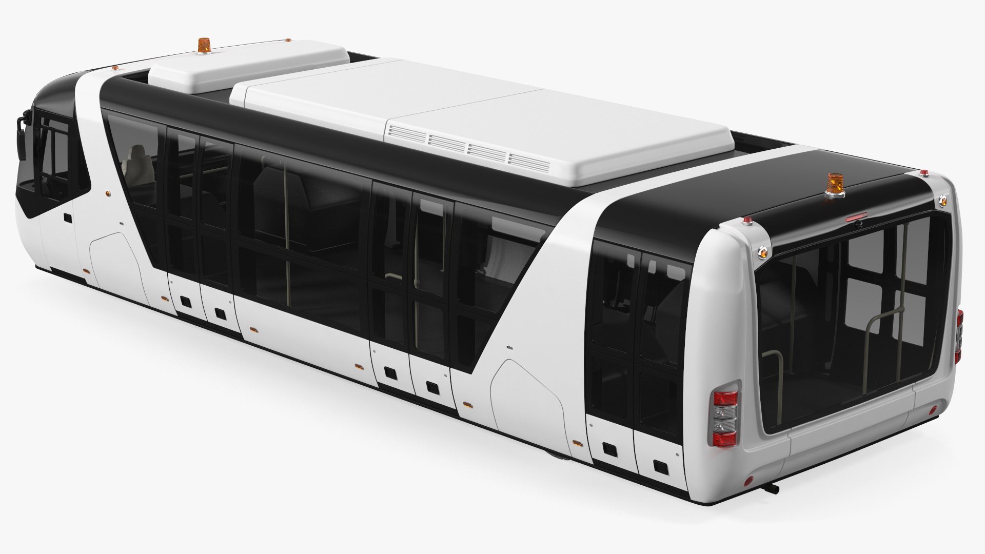 Airside Passenger Bus Simple Interior 3D model - TurboSquid 1876126