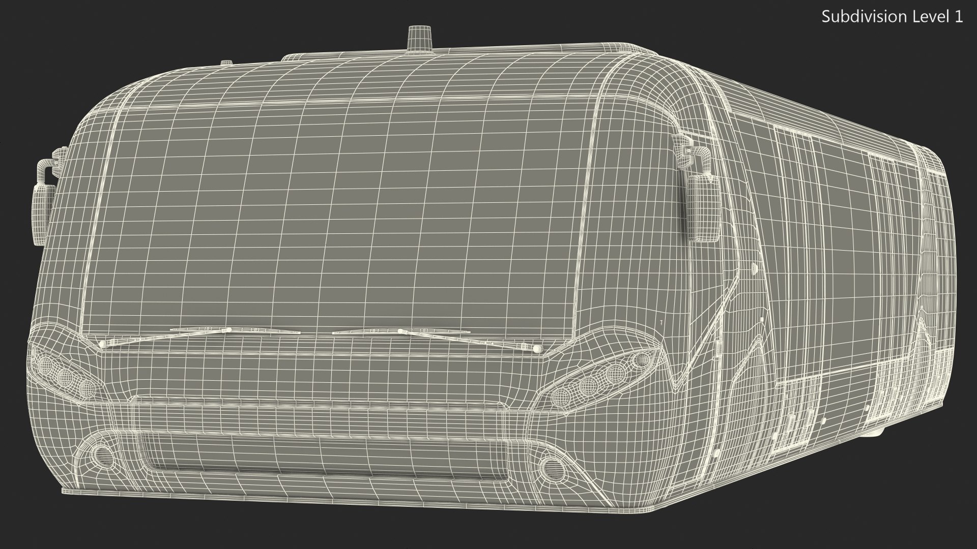 Airside Passenger Bus Simple Interior 3D model - TurboSquid 1876126