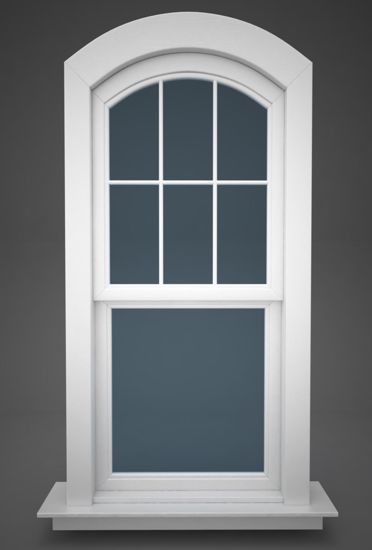 window doublehung segment 3d c4d