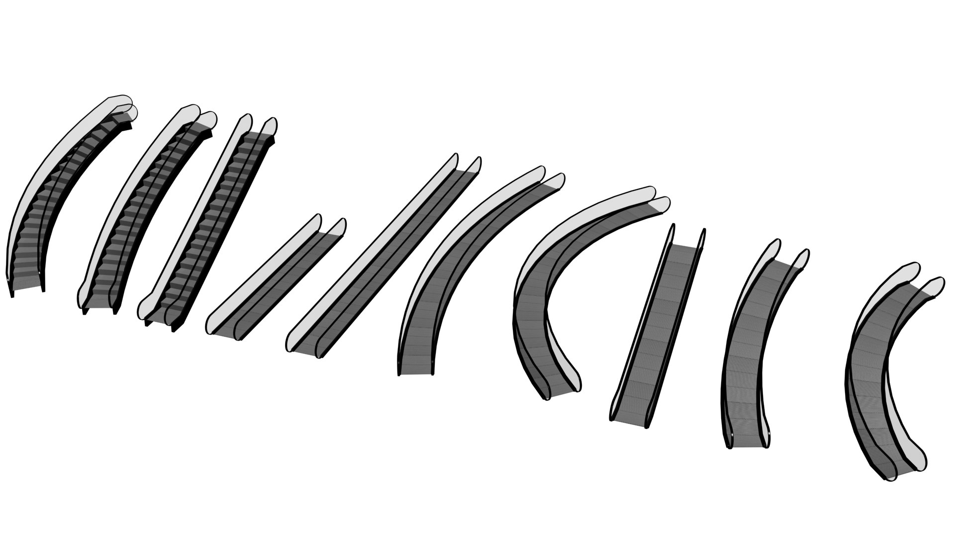 Travelator Escalator 3D - TurboSquid 1678718