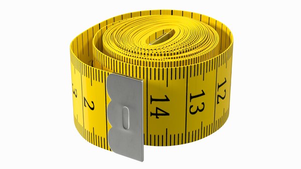 modelo 3d Rollo de medidor de sastrería amarillo - TurboSquid 2146493