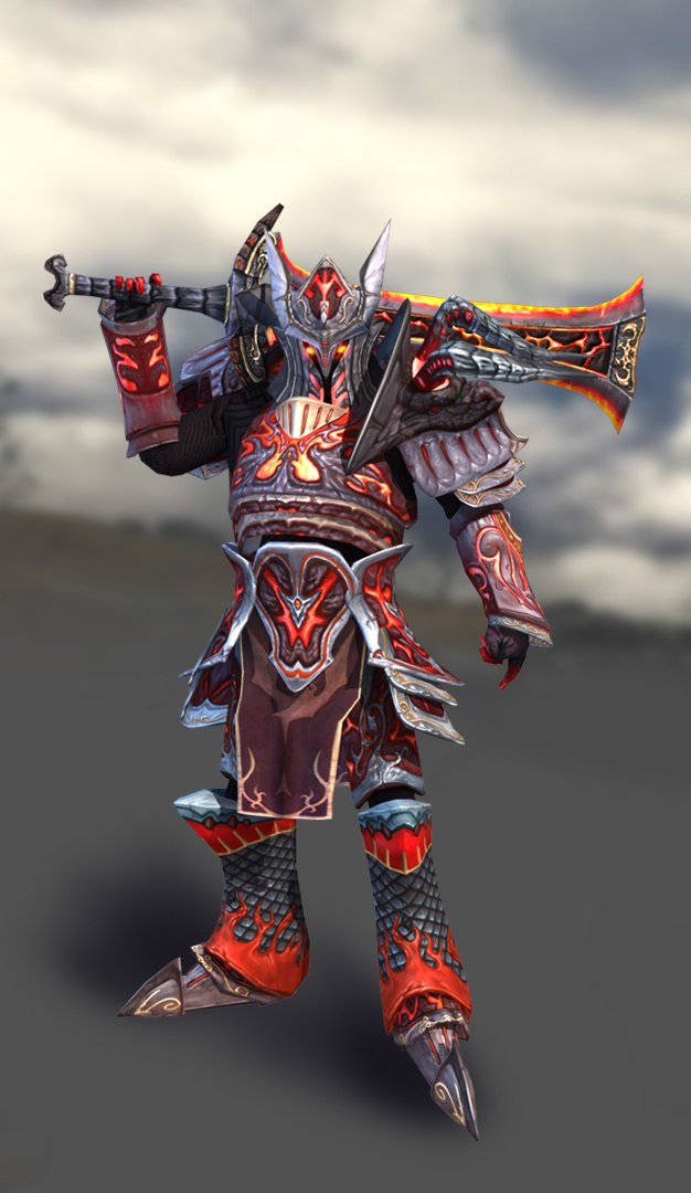 fantasy dragon knight 3d max