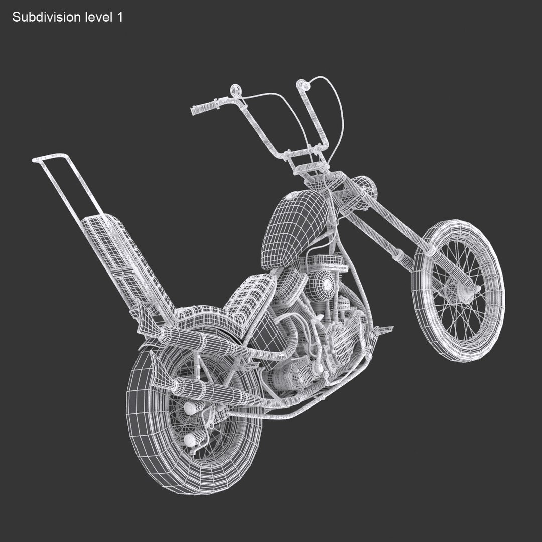 Easy Rider Motorcycle 3d Model