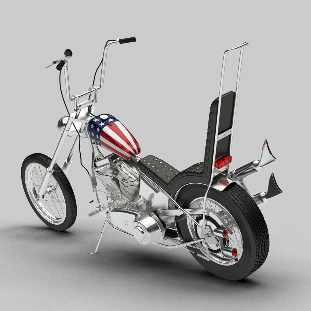 Easy Rider Motorcycle 3d Model
