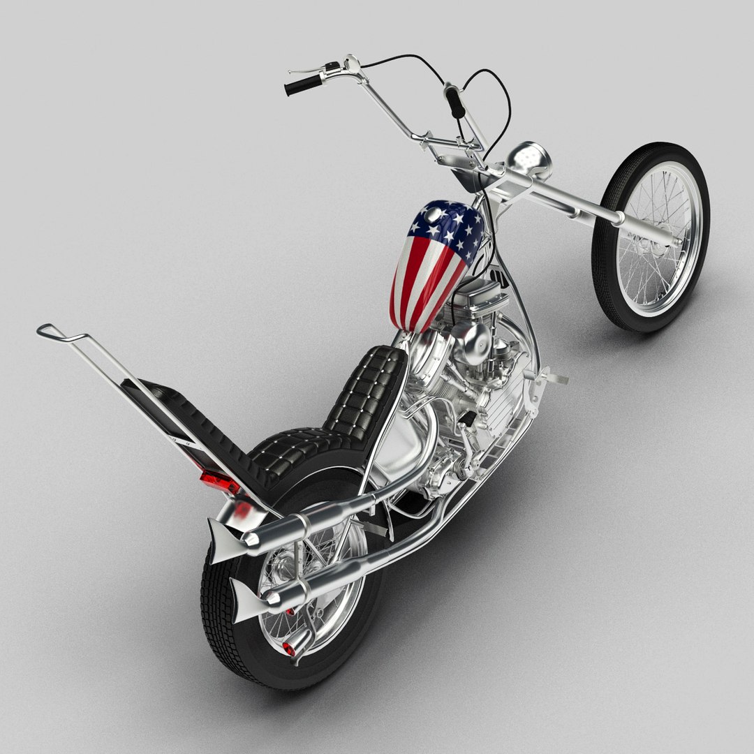 Easy Rider Motorcycle 3d Model