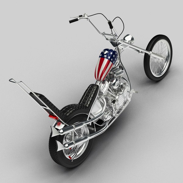 easy rider motorcycle 3d model