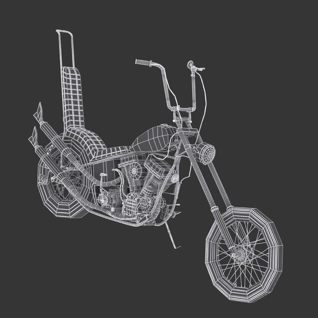 Easy Rider Motorcycle 3d Model