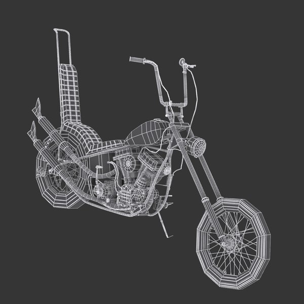 easy rider motorcycle 3d model