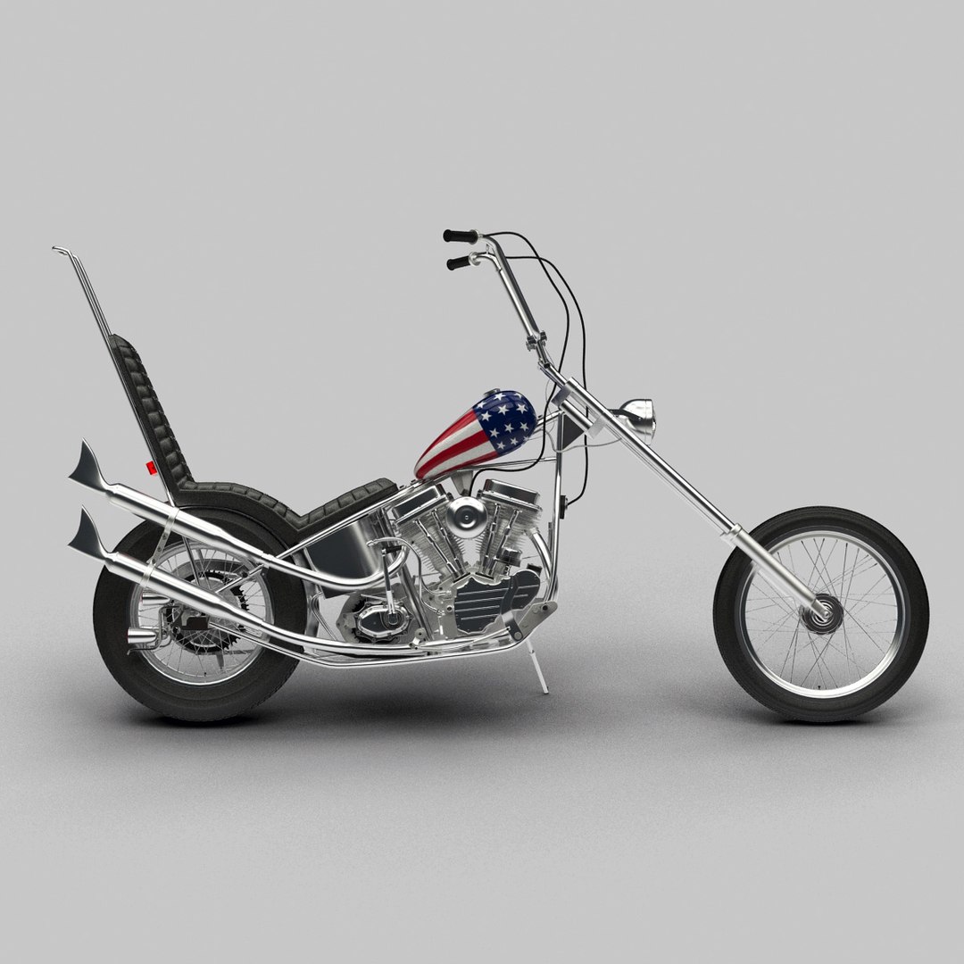 Easy Rider Motorcycle 3d Model