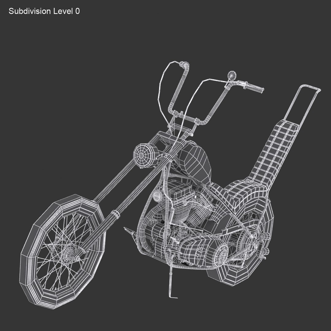 Easy Rider Motorcycle 3d Model