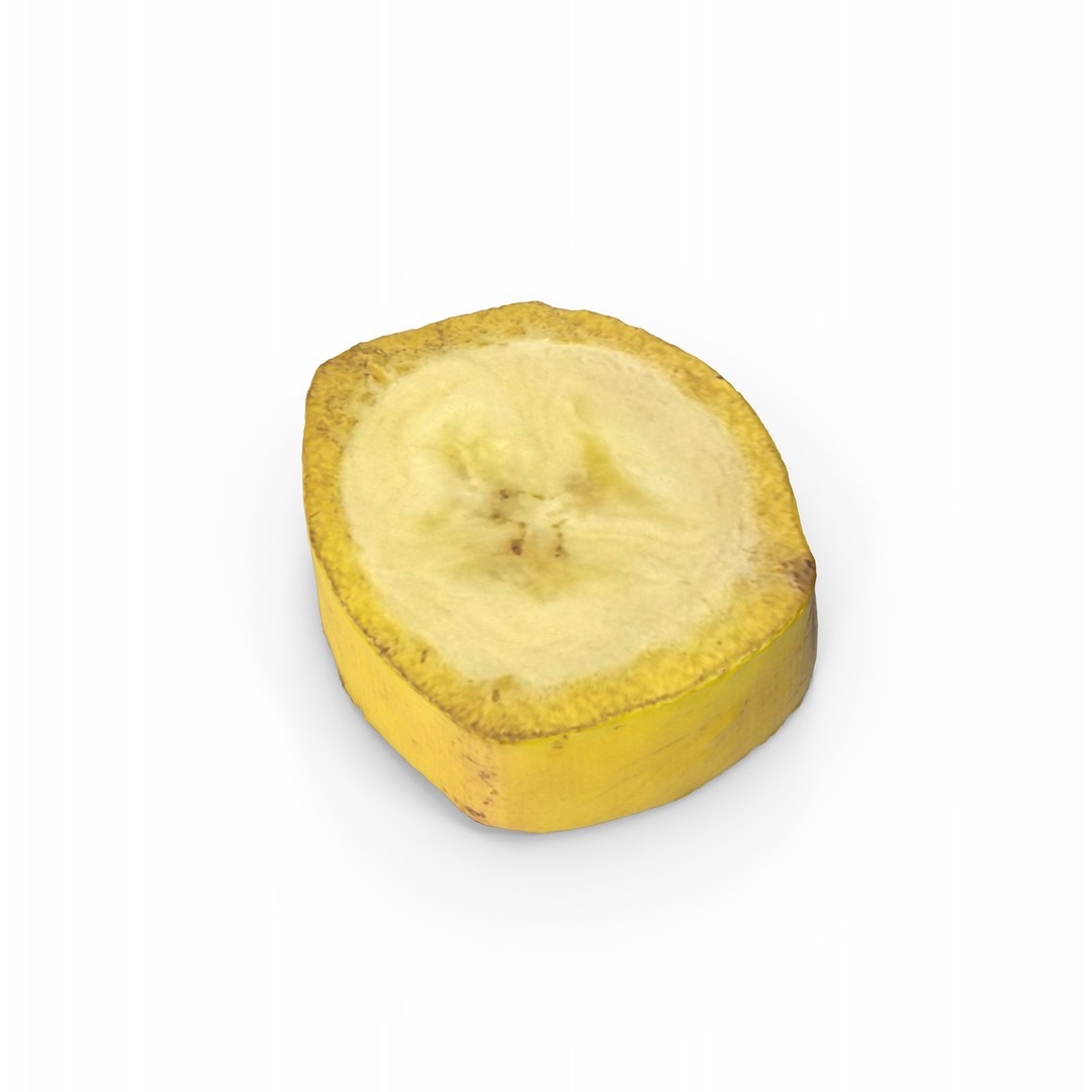Banana Piece 3D Model - TurboSquid 2391040