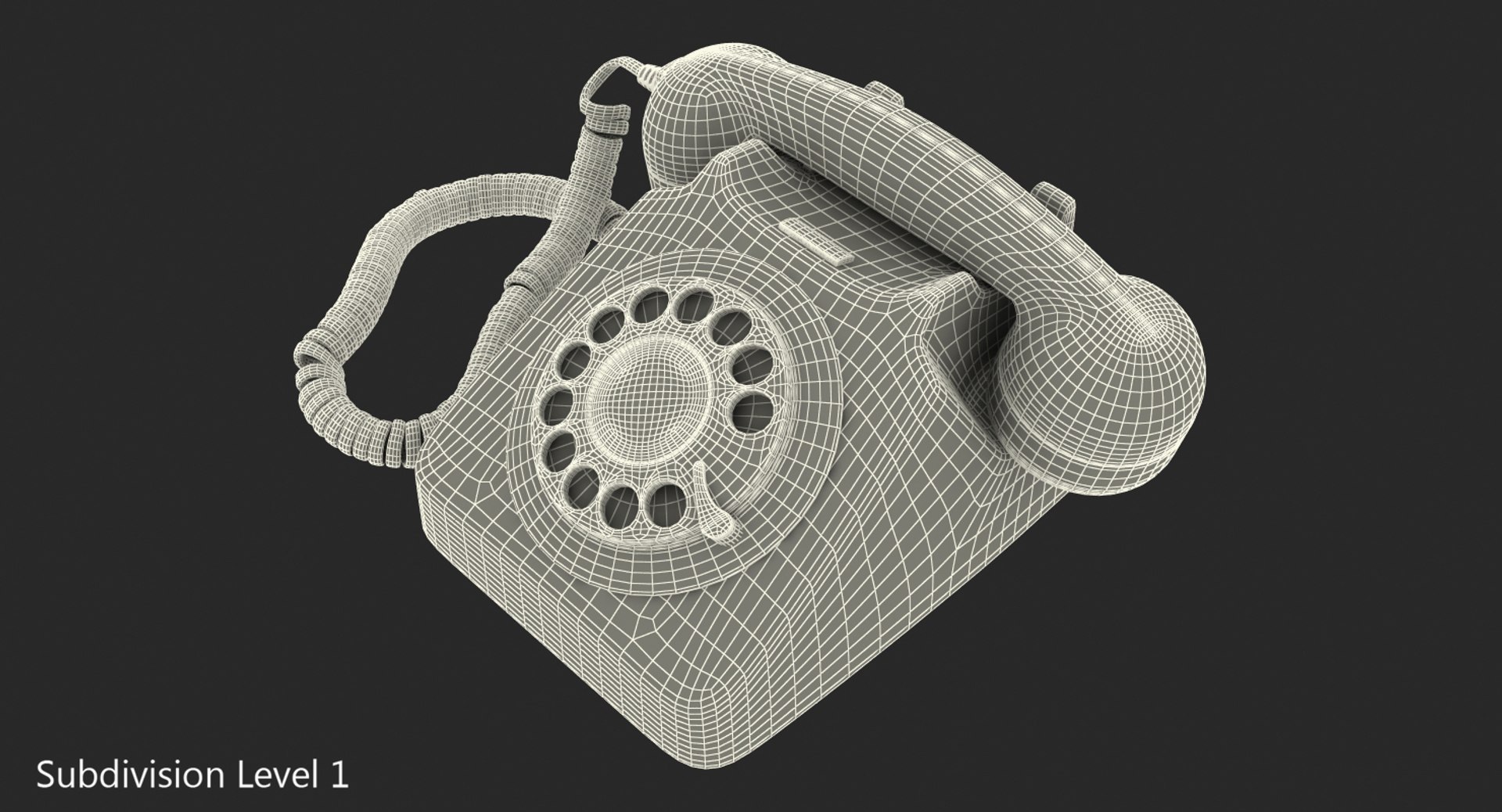 Classic Style Rotary Dial Model - TurboSquid 1391983