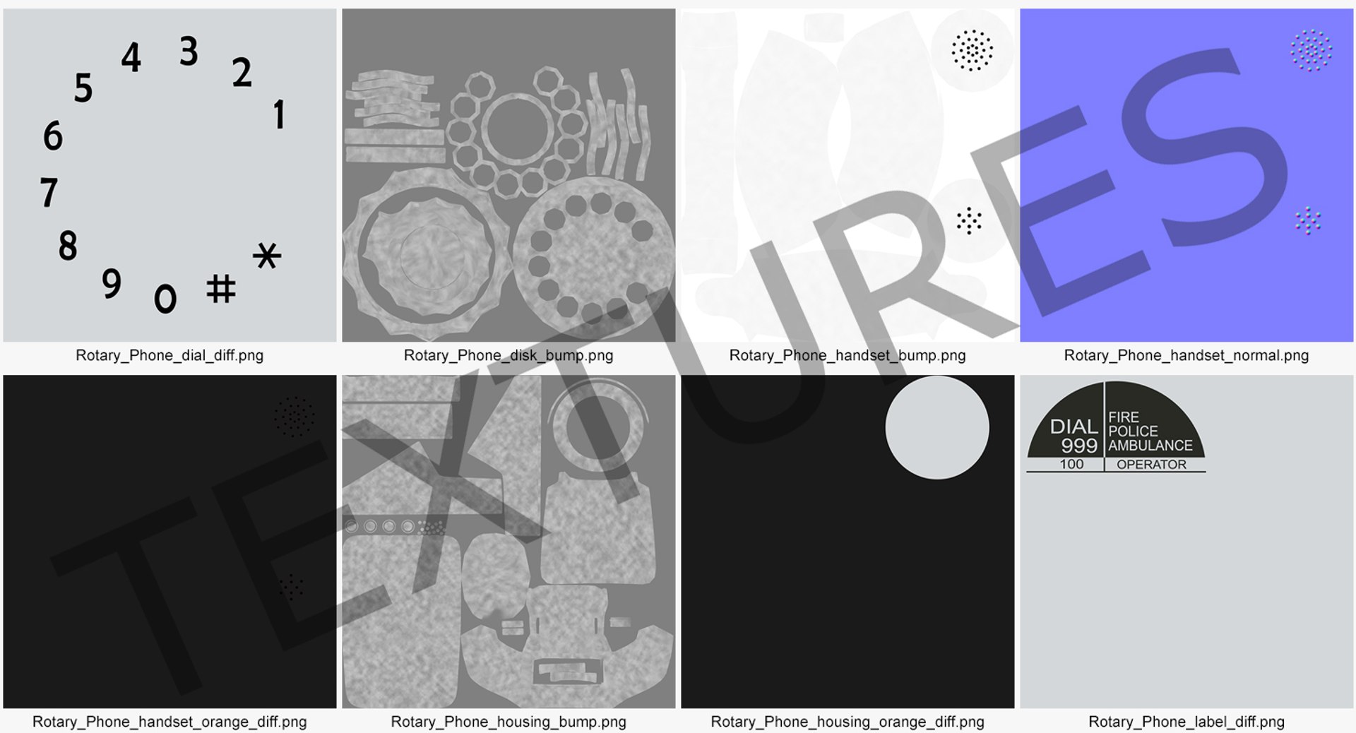 Classic Style Rotary Dial Model - TurboSquid 1391983