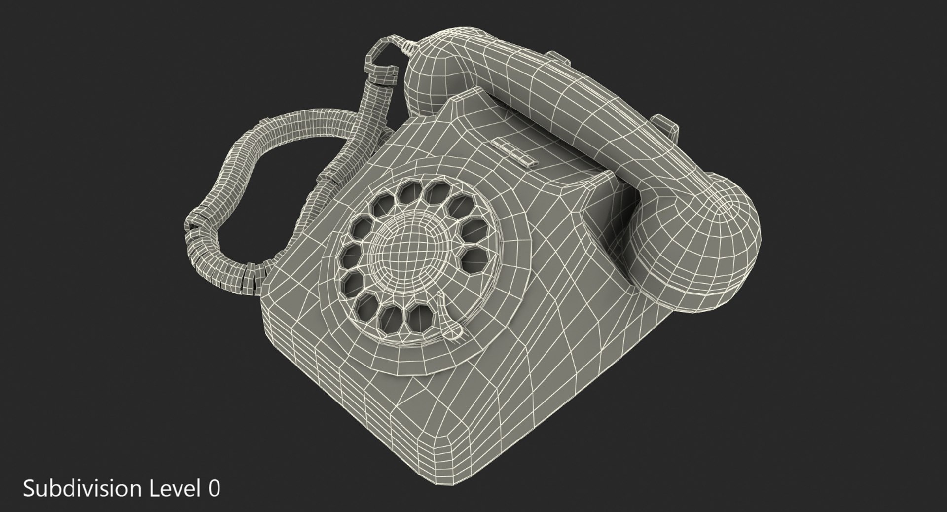 Classic Style Rotary Dial Model - TurboSquid 1391983