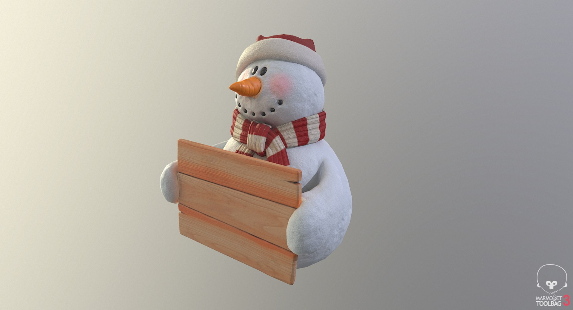 3D realistic snowman holiday christmas - TurboSquid 1345783