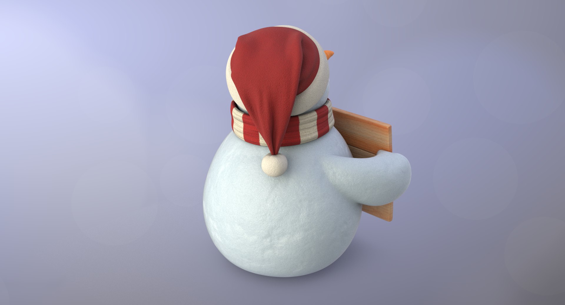 3D realistic snowman holiday christmas - TurboSquid 1345783
